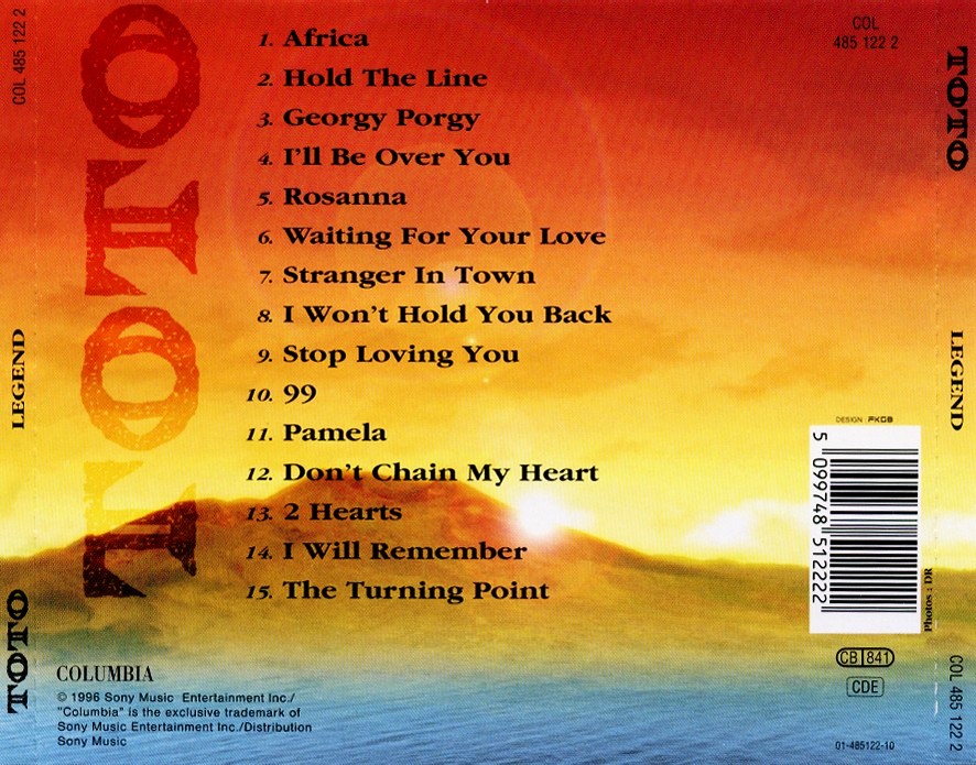 AOR Night Drive: Toto - Legend: The Best Of (1996)